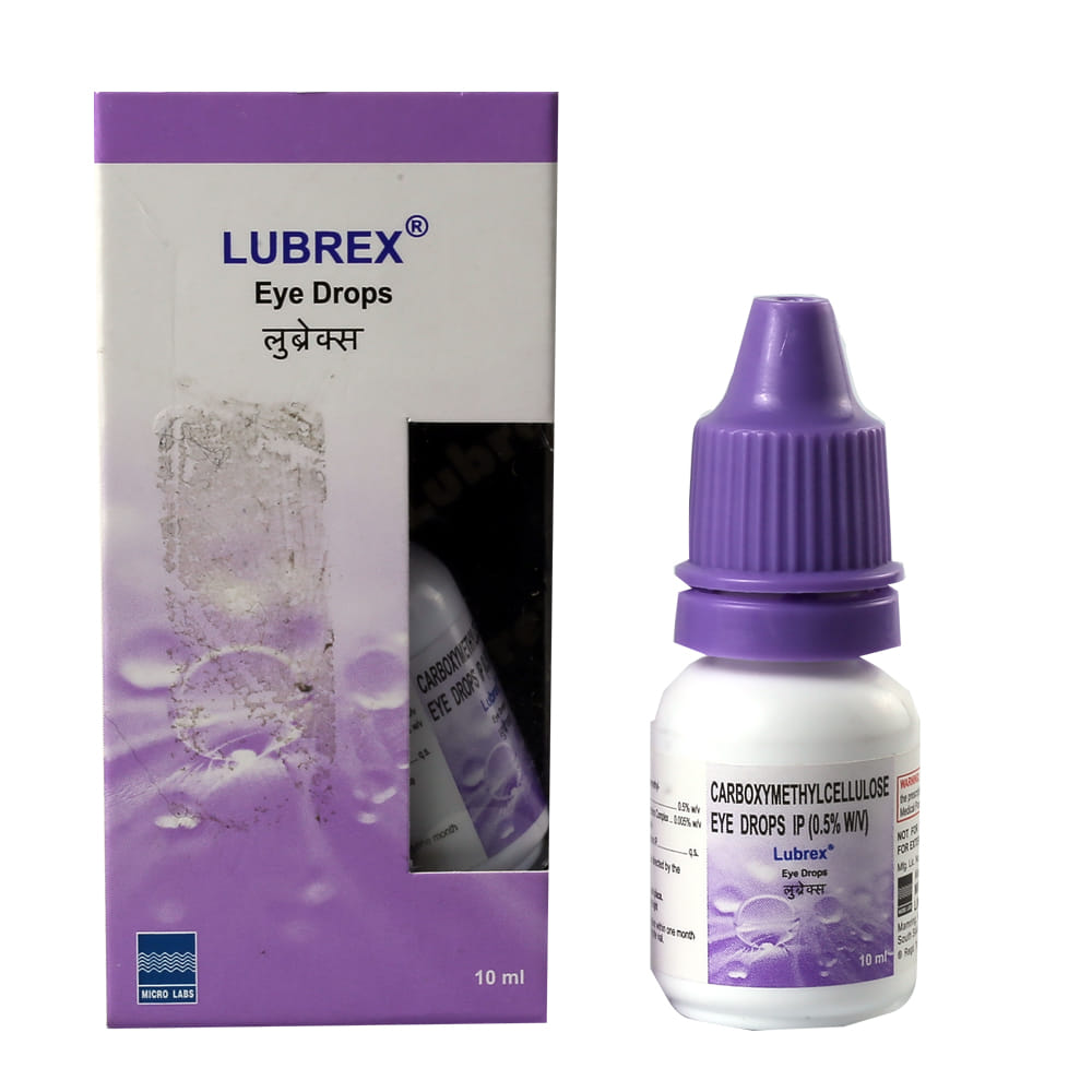 Buy Lubrex Eye Drops 10 ml Online at Best Prices | Wellness Forever