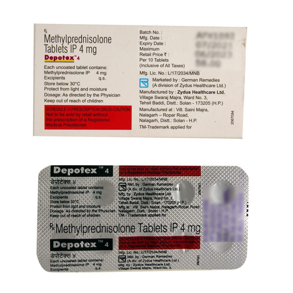 Buy Depotex 4mg 10 Tablets Online at Best Prices | Wellness Forever