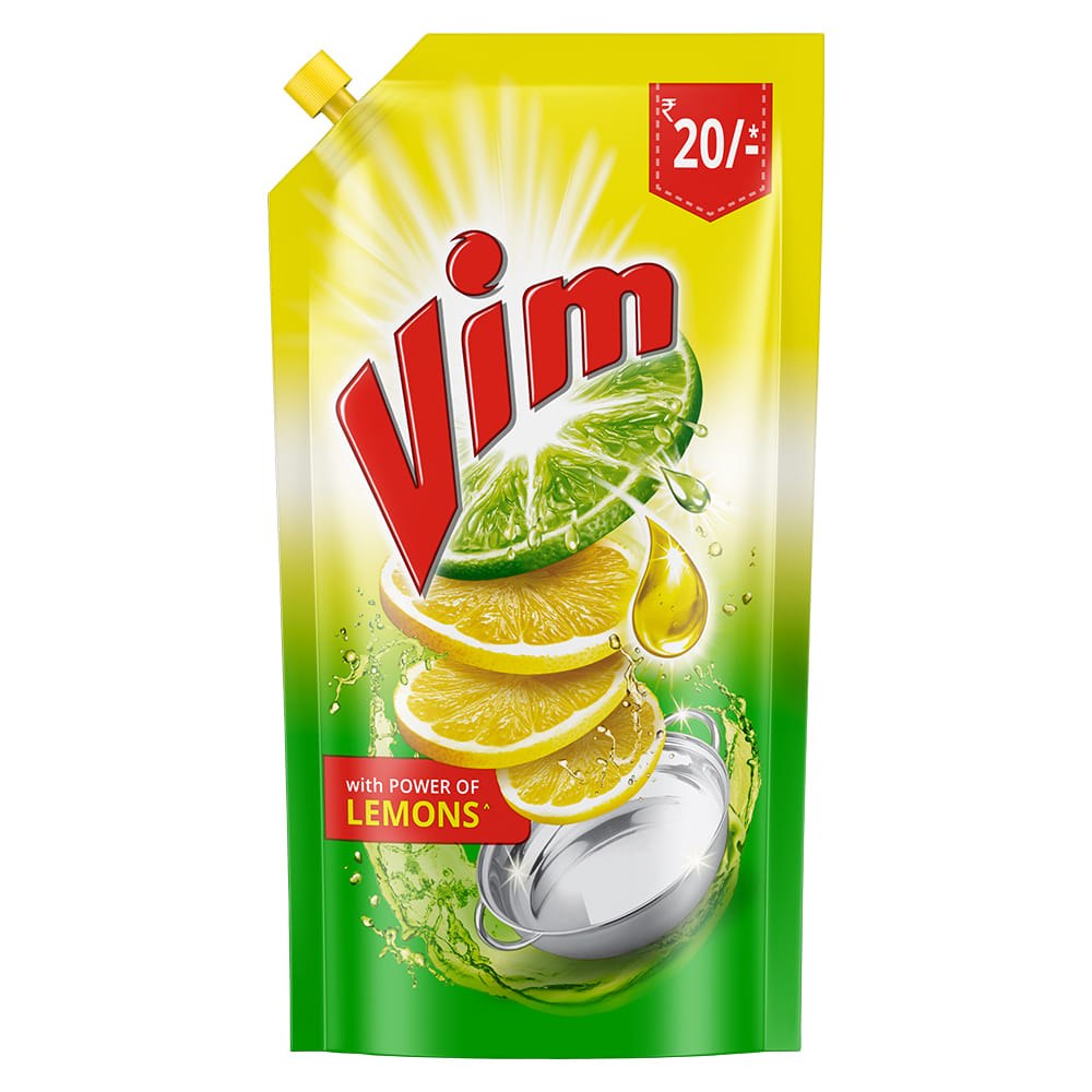 Buy Vim Dish Wash Liquid Gel Lemon 140ml Online at Best Prices ...