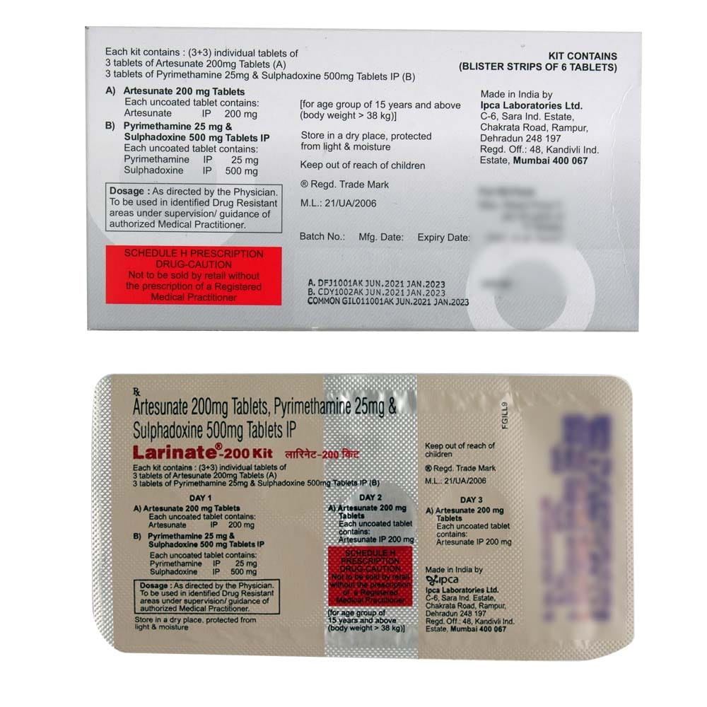 Buy Larinate 200mg Kit Tablets Online at Best Prices | Wellness Forever