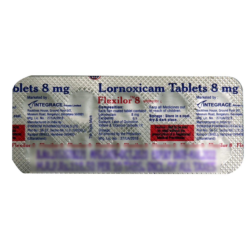 Buy Flexilor 8mg 10 Tablets Online at Best Prices | Wellness Forever