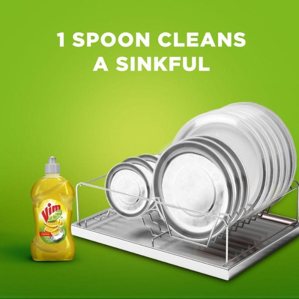 Buy Vim Dishwash Liquid Gel Lemon, 500 ml Online at Best Prices ...