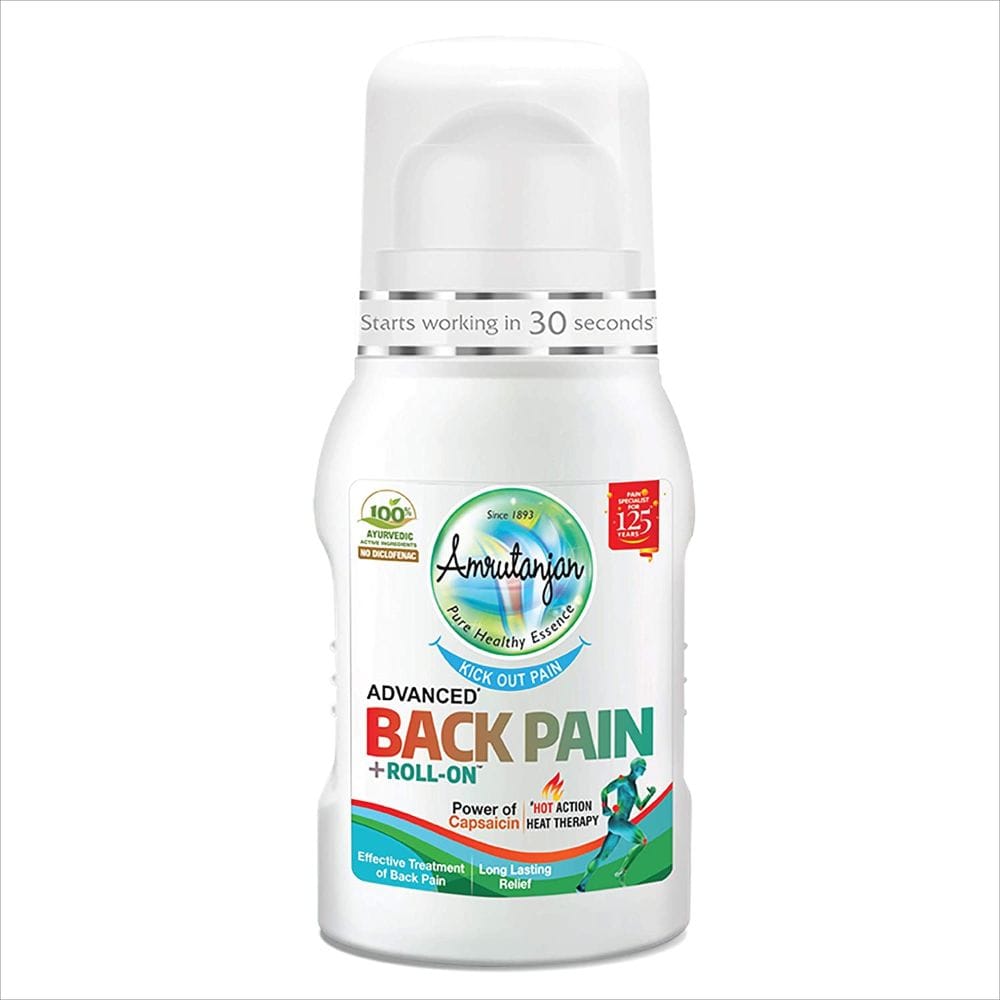 Buy Amrutanjan Advanced Back Pain Roll-On 50ml Online at Best Prices ...