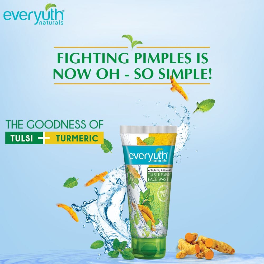 Buy Everyuth Face Wash Tulsi Turmeric 50g Online at Best Prices ...