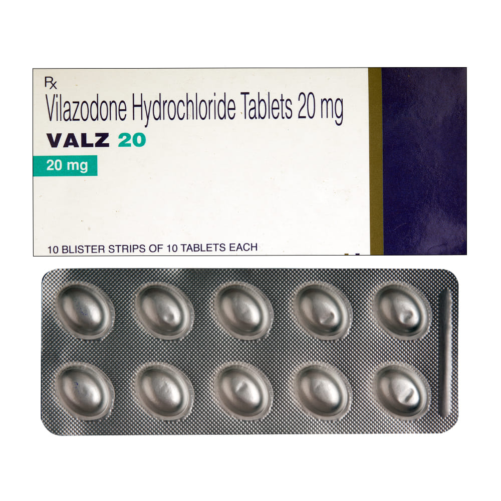 Buy Valz 20mg 10 Tablets Online at Best Prices | Wellness Forever
