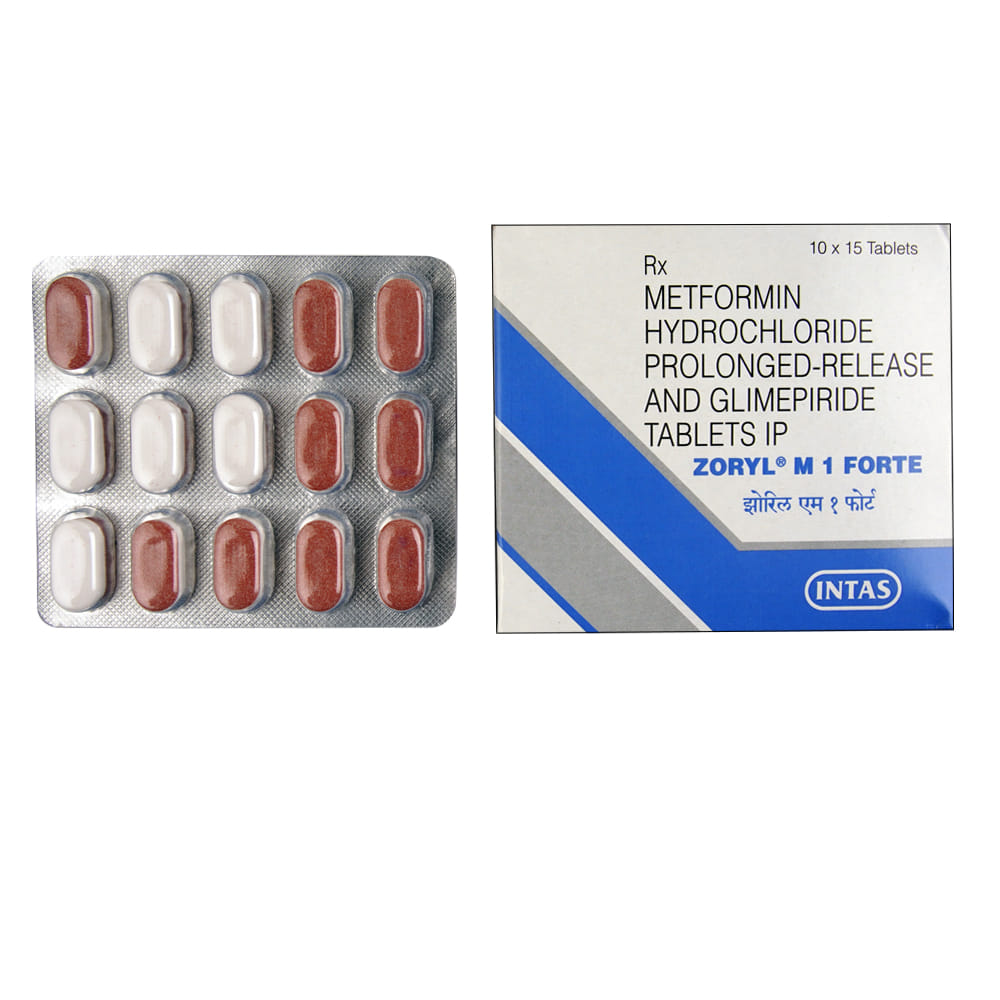 Buy Zoryl M1 Forte 15 Tablets Online at Best Prices | Wellness Forever