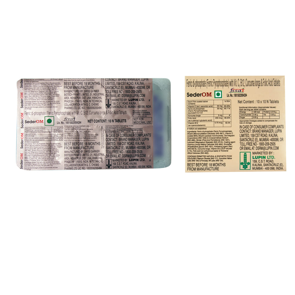 Buy Sederom 10 Tablets Online at Best Prices | Wellness Forever