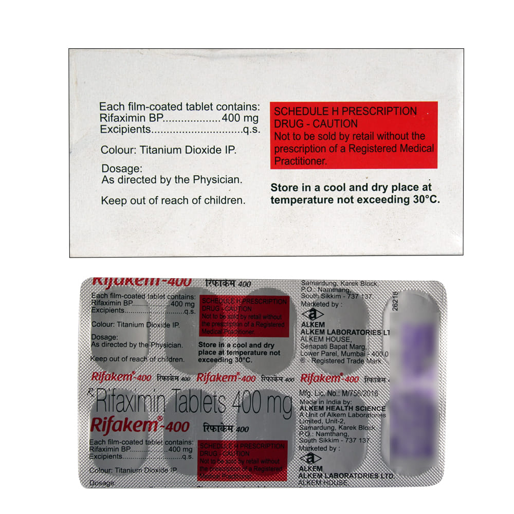 Buy Rifakem 400mg 10 Tablets Online at Best Prices | Wellness Forever