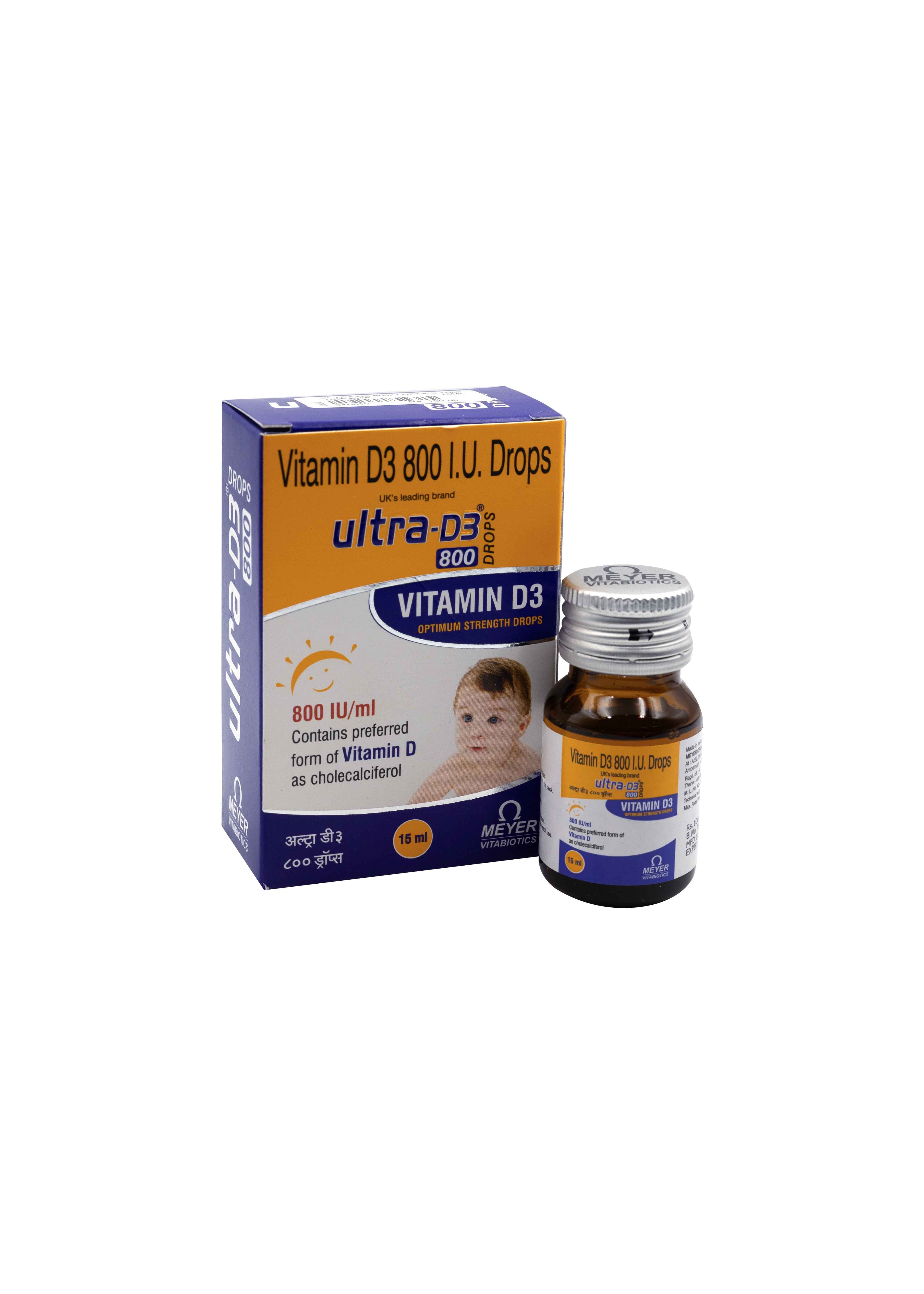 Buy Ultra-D3 800IU Drops 15 ml Online at Best Prices | Wellness Forever