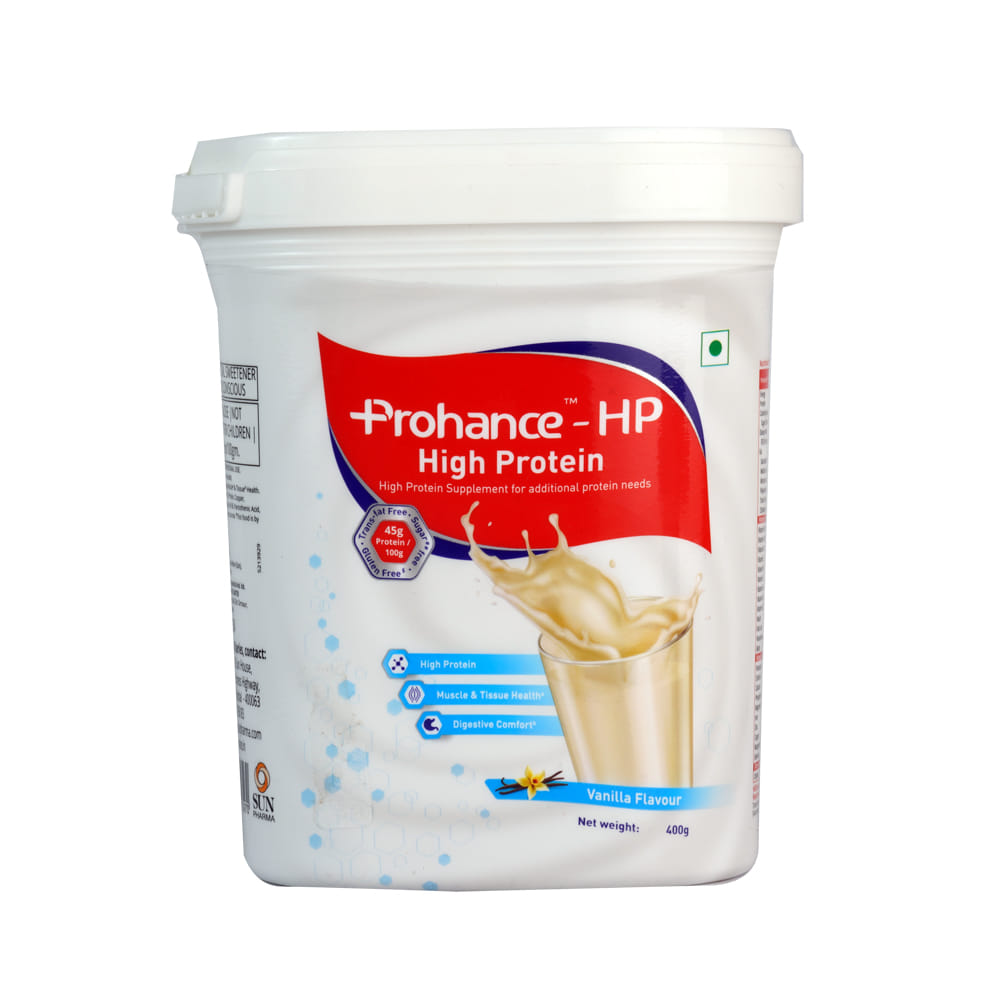 Buy PROHANCE-HP PWDR VANILLA 400GM Online at Best Prices | Wellness Forever