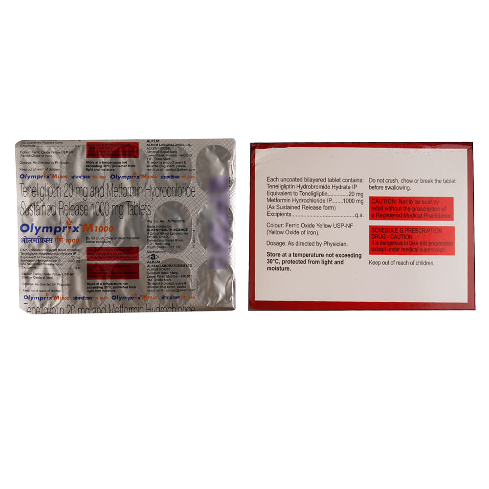 Buy Olymprix-M 1000mg 15 Tablets Online at Best Prices | Wellness Forever
