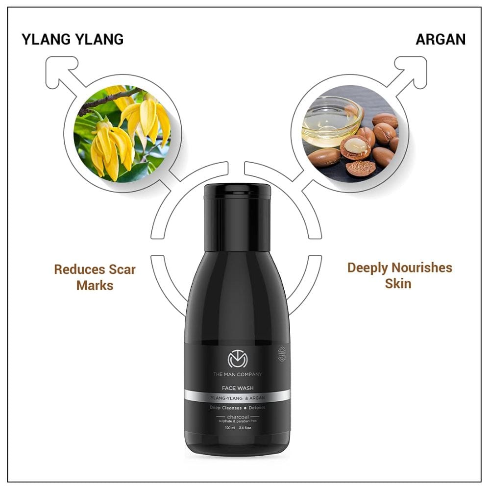 Buy The Man Company Activated Charcoal Face Wash 100ml Online at Best ...