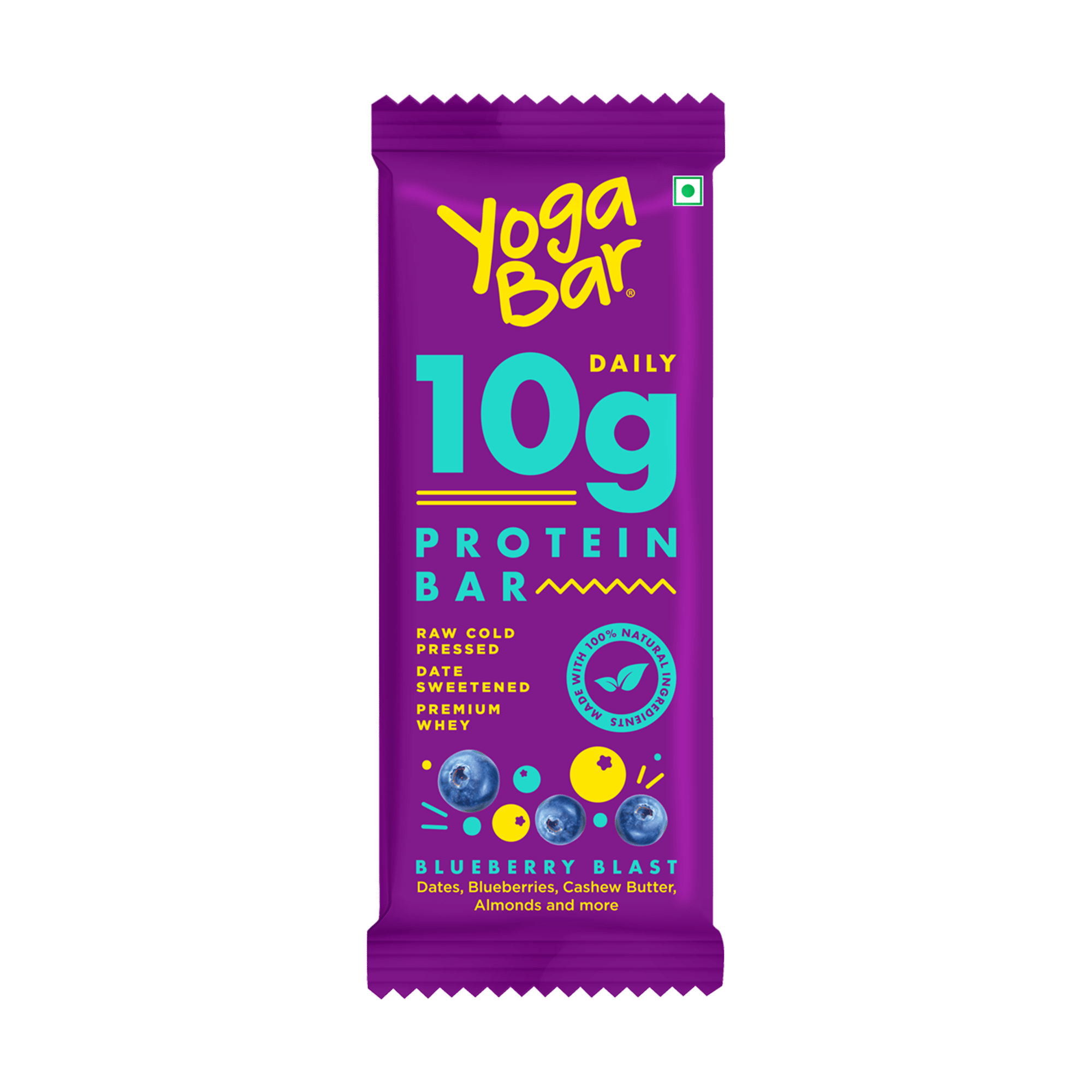 Buy Yoga Bar 10g Protein Bar Blueberry Blast 50g Online at Best Prices ...